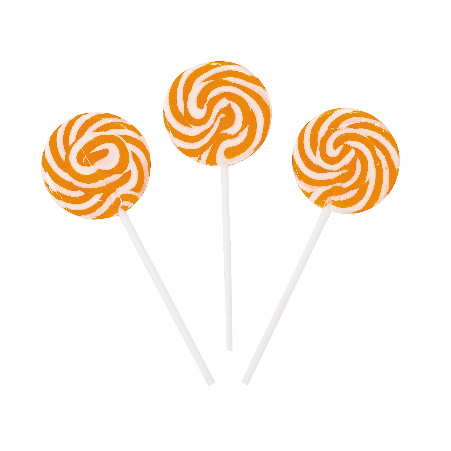 Bright Orange Swirl Pop - Edibles - 24 Pieces - Walmart.com