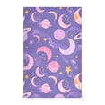 Bright Pastel Moons Pattern Kitchen Towels 6 Pack Waffle Weave ...