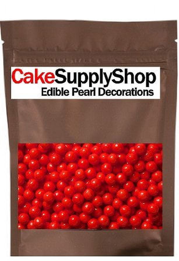Bright Pearl Candy Beads Cake and Cupcake Edible Decorations 4 oz ...