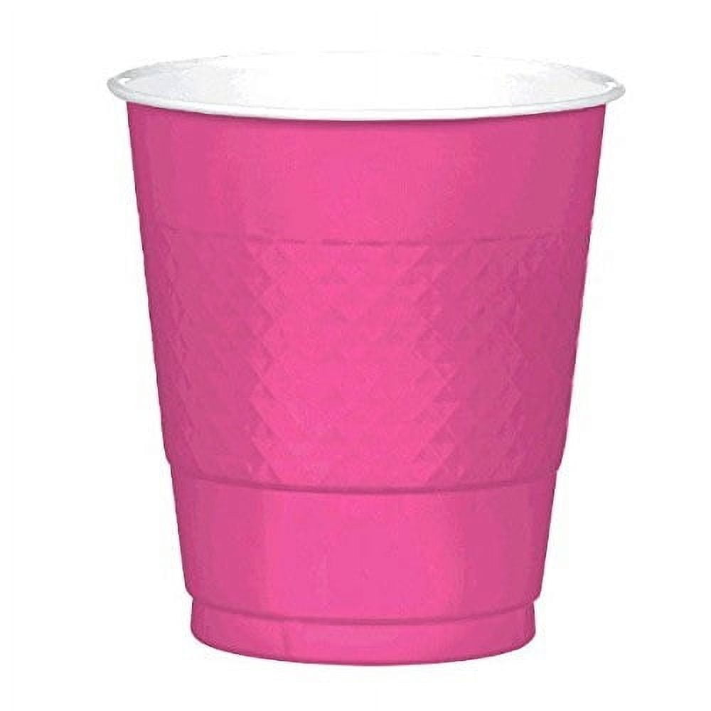 bright pink plastic cups | 12 oz. | pack of 20 | party supply - Walmart.com