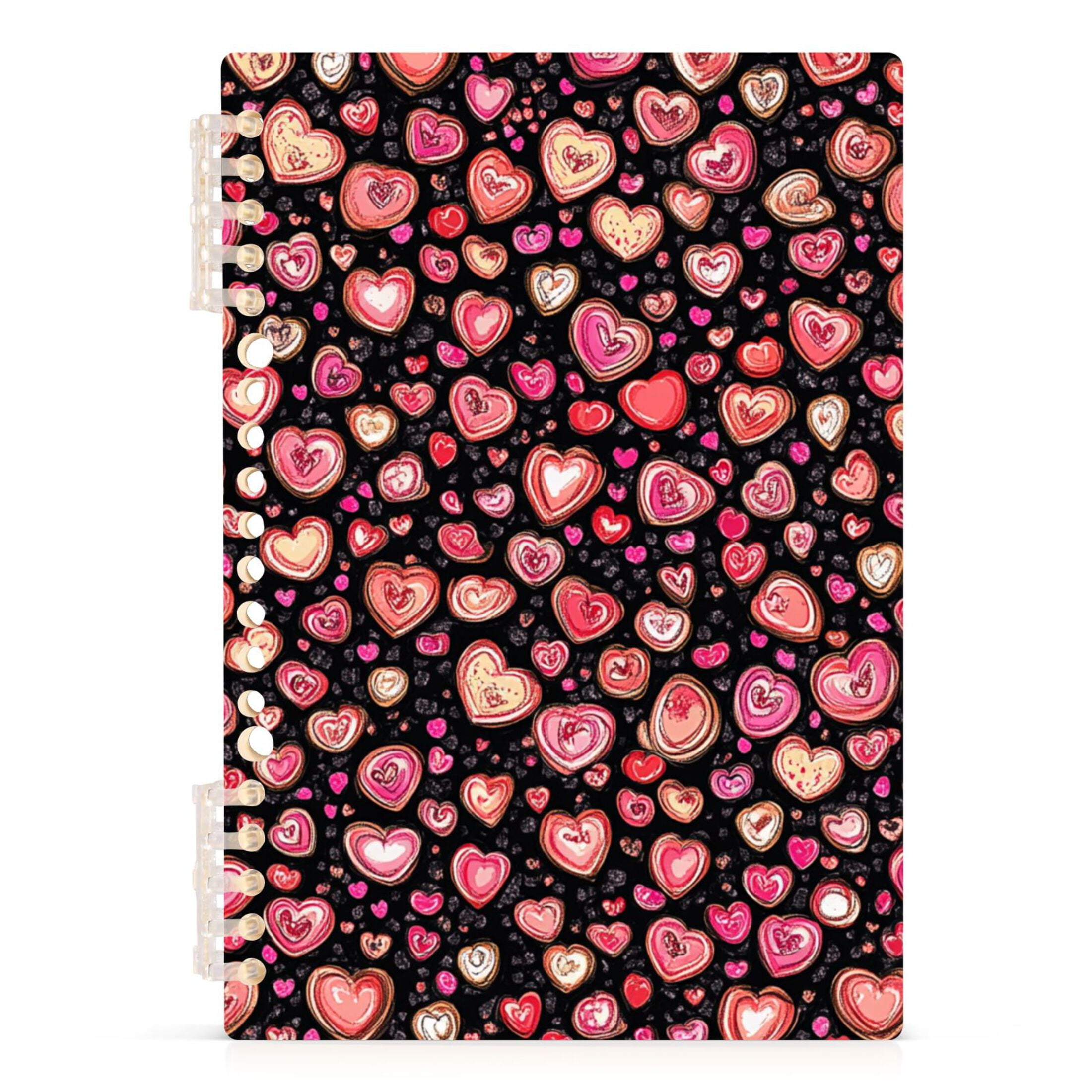 Bright Pink Love Lined Spiral Journal Notebook 60 Pages A5 College ...