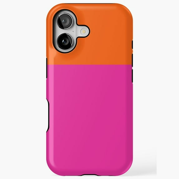 Bright Pink Orange Color Block Modern Abstract Minimalist Pattern Case ...