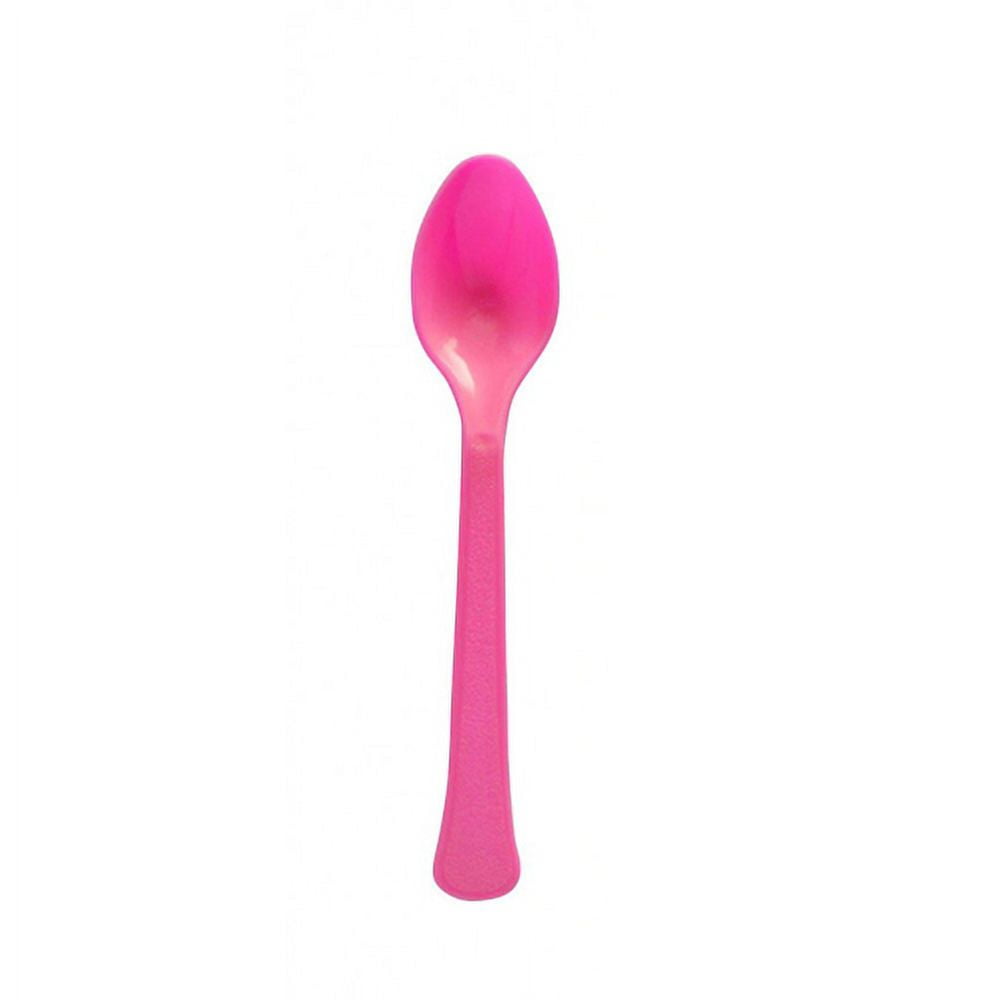 Bright Pink Plastic Spoons - Walmart.com