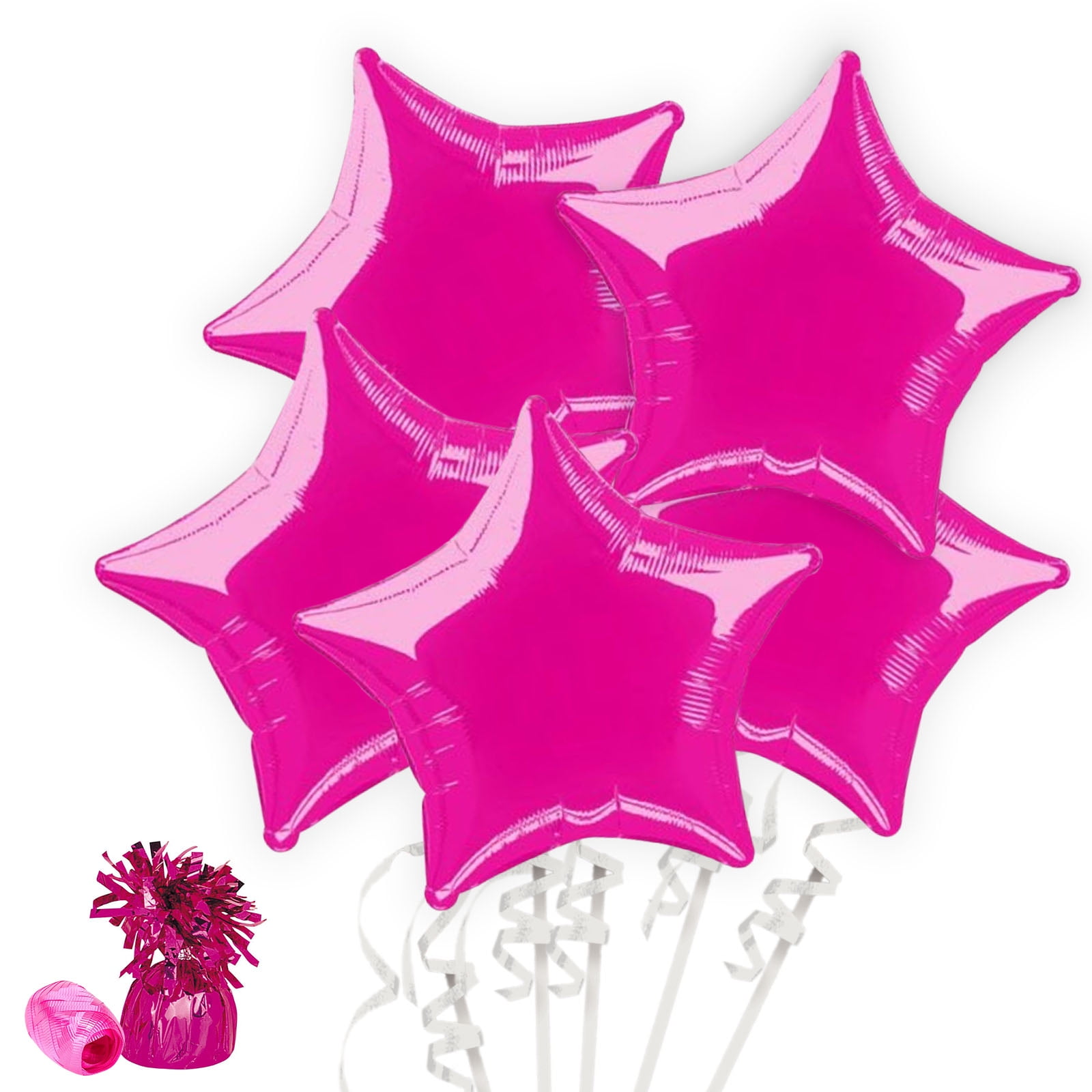 Bright Pink Star Balloon Bouquet Kit - Walmart.com