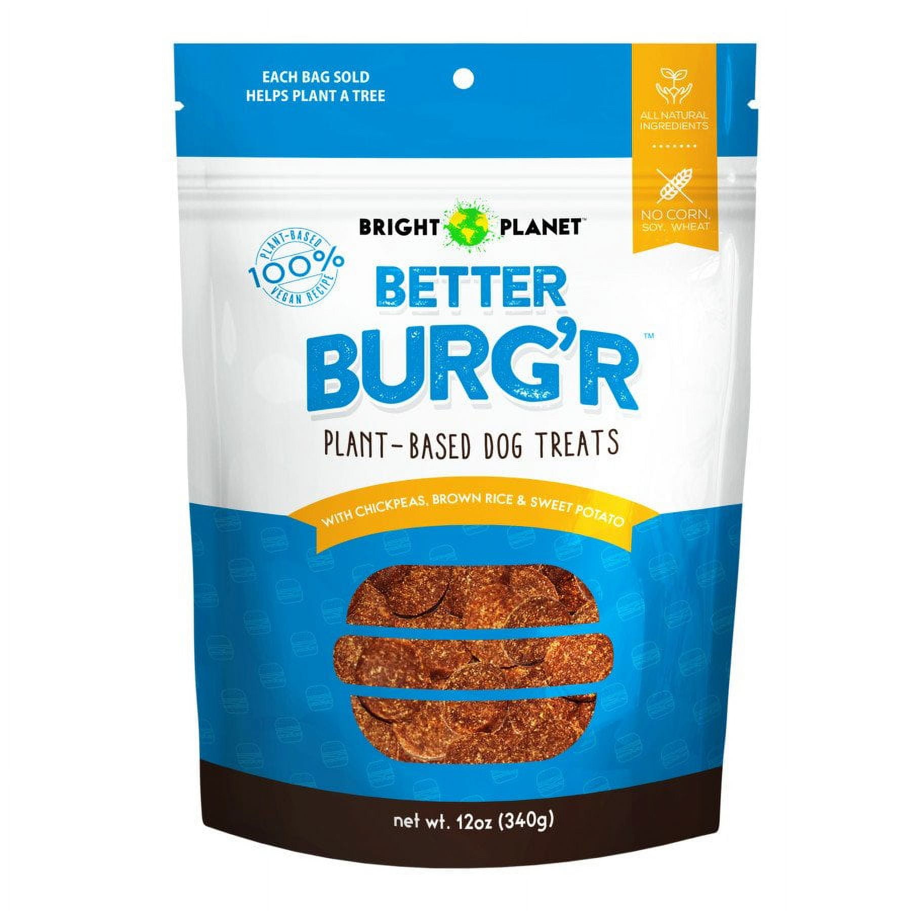 Bright Planet Pet Better Burg'r Dog Treat, 12 oz - Walmart.com