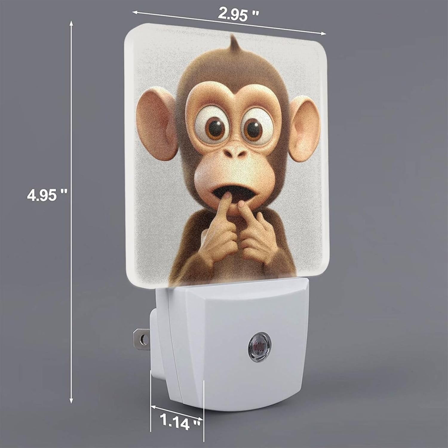 Bright Plug In Night Light Silent Monkey Nightlights Plug Into Wall ...