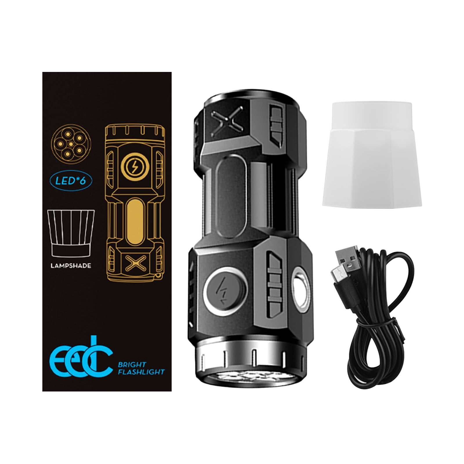 Bright Portable Long Range Flashlight with Multi Core Technology for ...