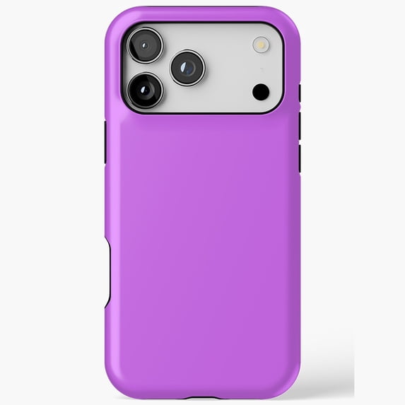 Bright Purple Vivid Neon Amethyst Tough iPhone Case 11 to 17 Pro Max ...