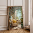 Bright Reading Nook Cozy Library Book Lover Décor Sunlit Plant Room ...