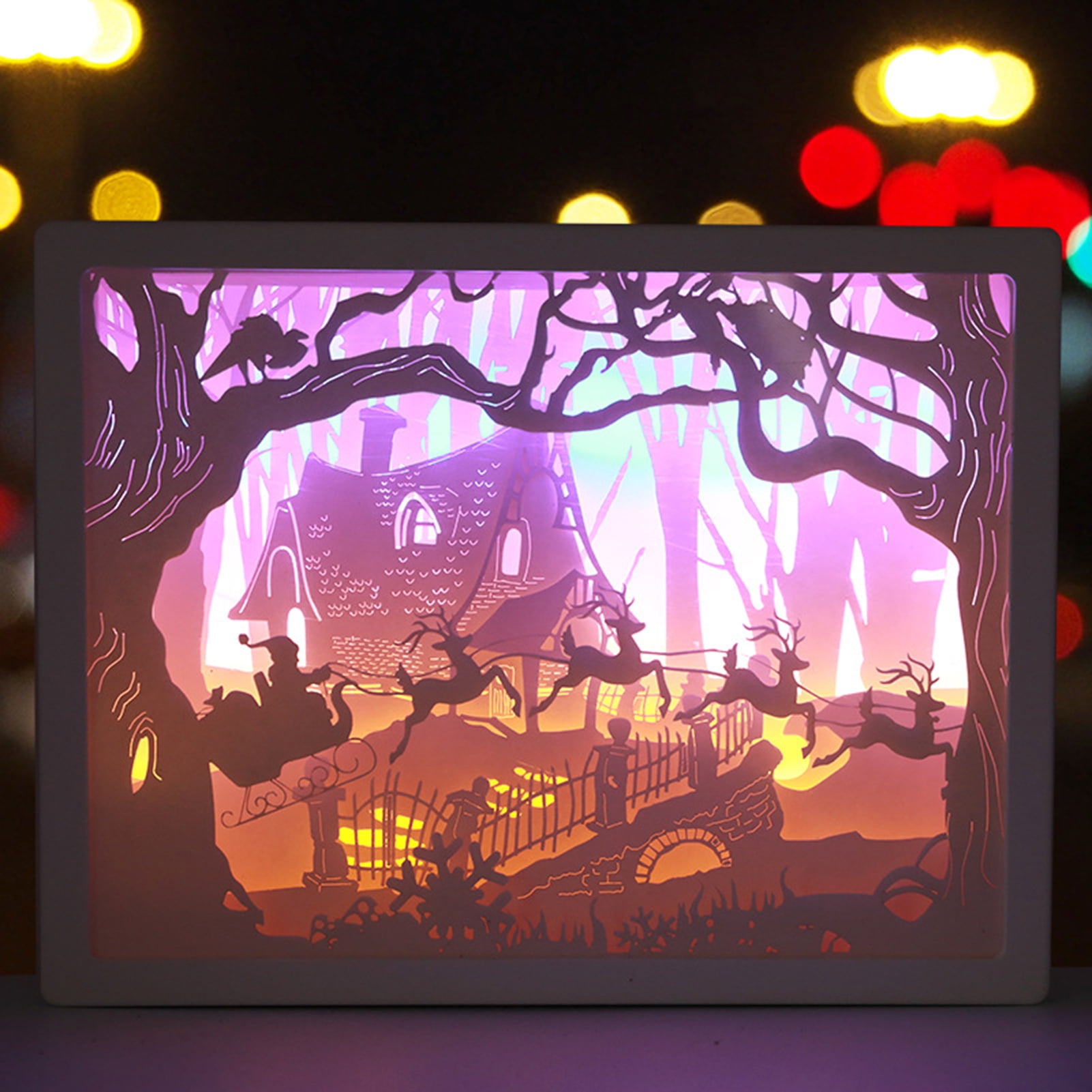 Bright Realistic Paper Sculptures Lamp - 3D Clear Texture Papercut ...