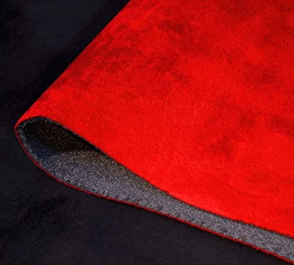 Bright Red Microsuede Deluxe Foam Backed Headliner Fabric for Car ...