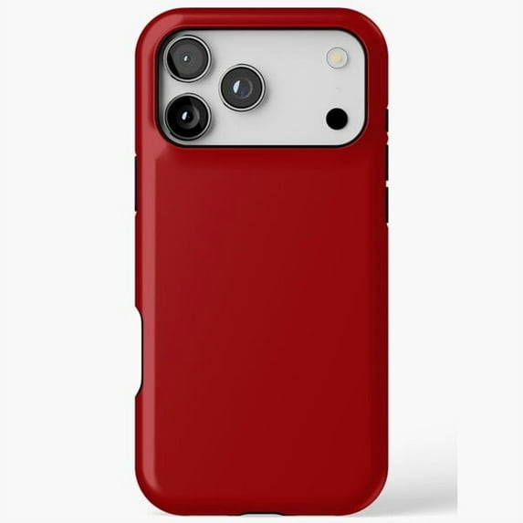 Bright Red Solid Color Minimalist Simple Protective Phone Case for ...