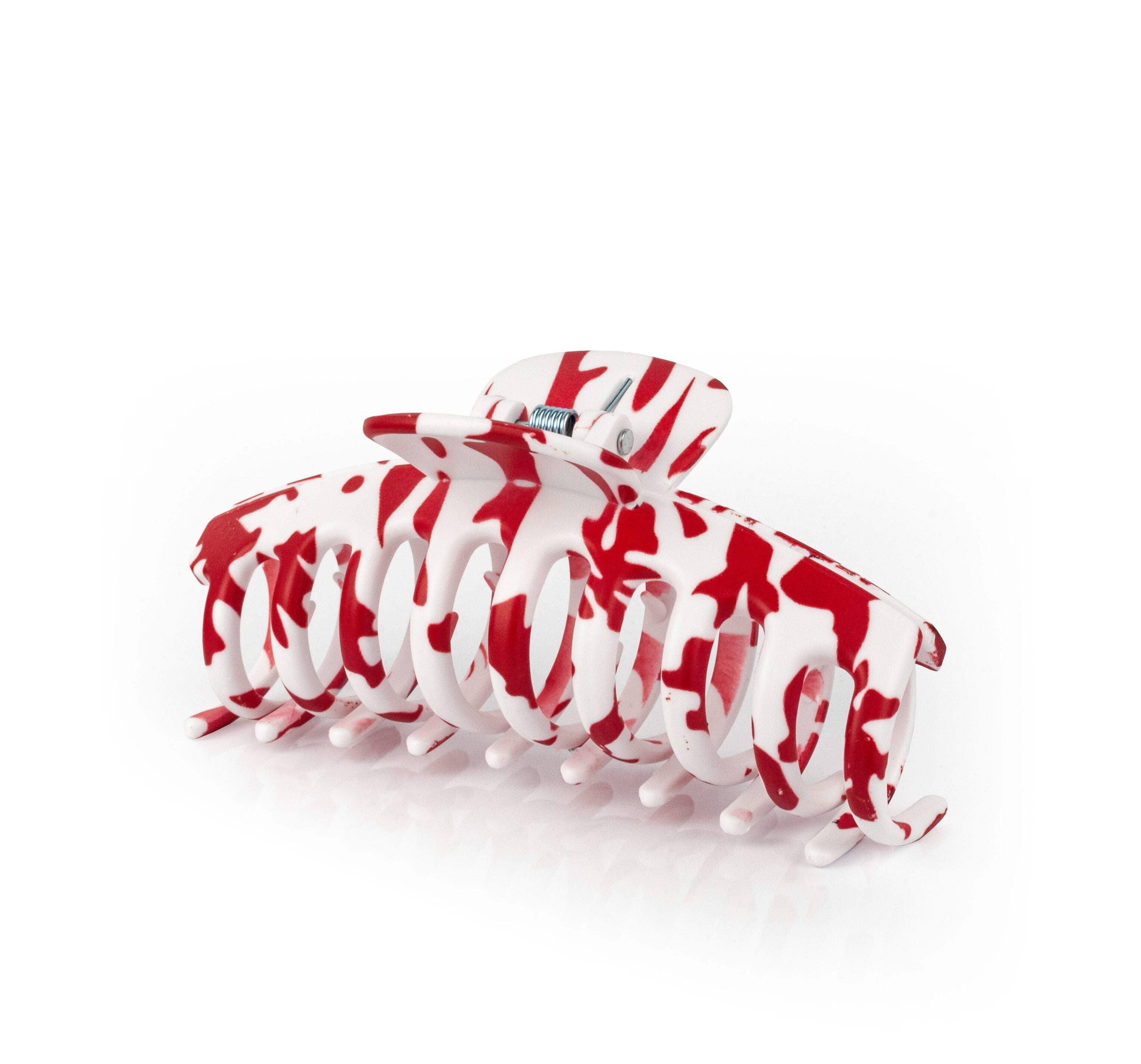 Bright Red White Hair Clip - Walmart.com