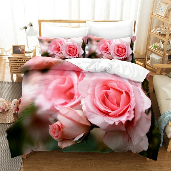 Bright Roses Bedding Set Duvet Cover Set 3d Bedding Digital Printing ...