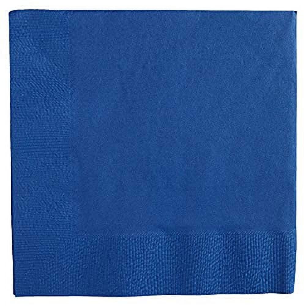Bright Royal Blue 2-Ply Paper Dinner Napkin Big Party Pack, 40 Ct. 8" x ...
