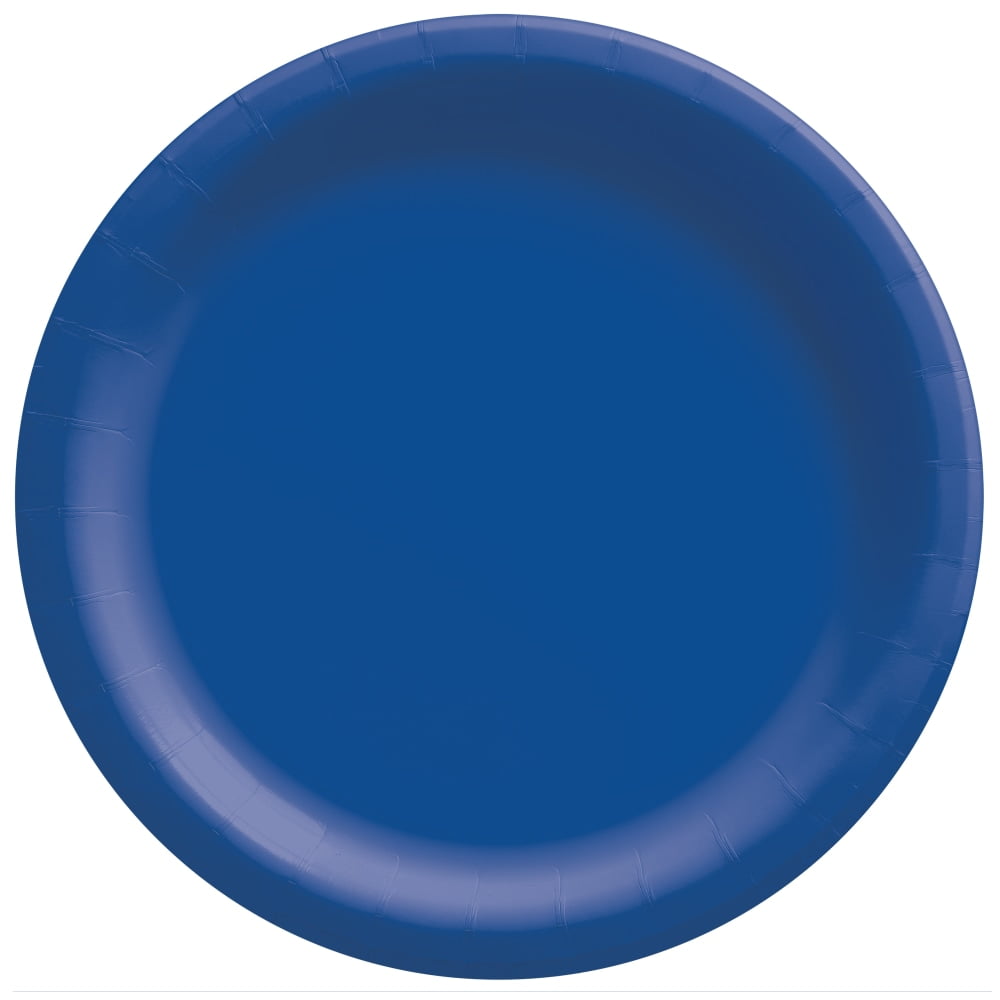 Bright Royal Blue Round Paper Plates - 10" (20 Pc) - Perfect for ...