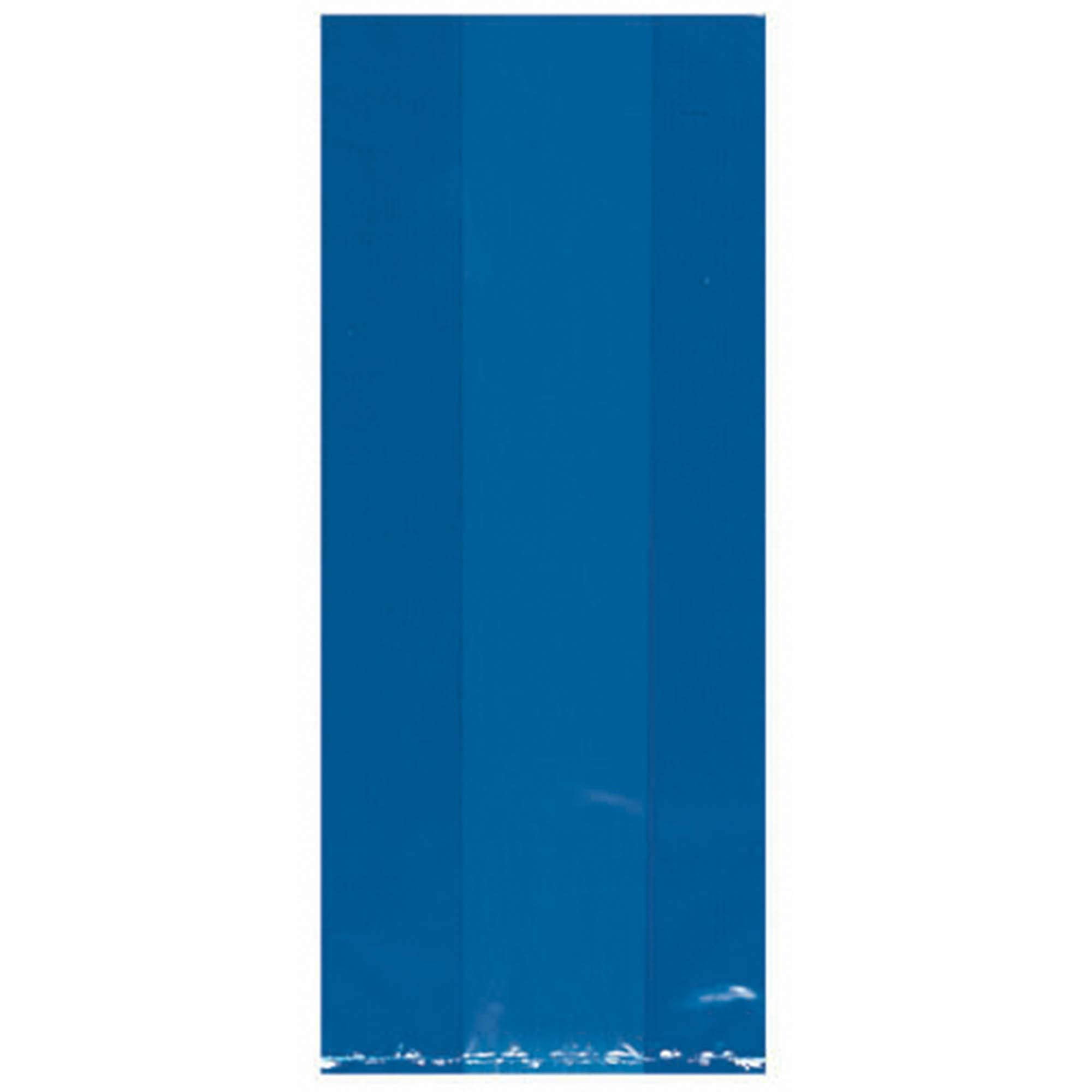 Bright Royal Blue Small Cello Party Bags - 9.5" x 4" (25 Pc) - Perfect ...