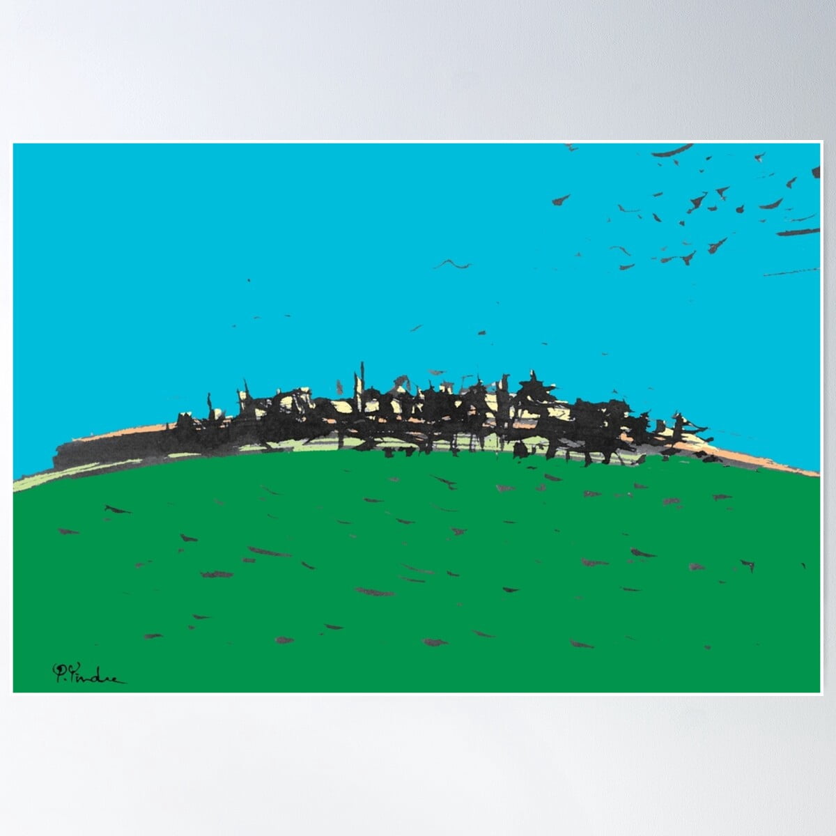 Bright Scenery 3 Poster Wall Art, Modern Wall Decor For Living Room ...
