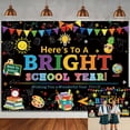 Here's to A Bright School Year Backdrop Welcome Back to School ...