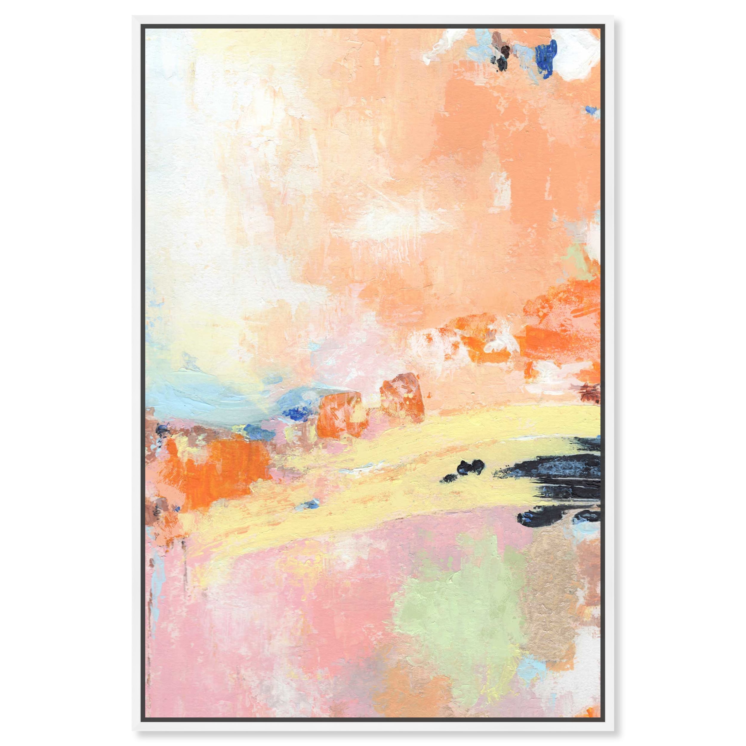 Bright Seascape Colorful Pastel Boho Abstract Canvas Wall Art by Art ...