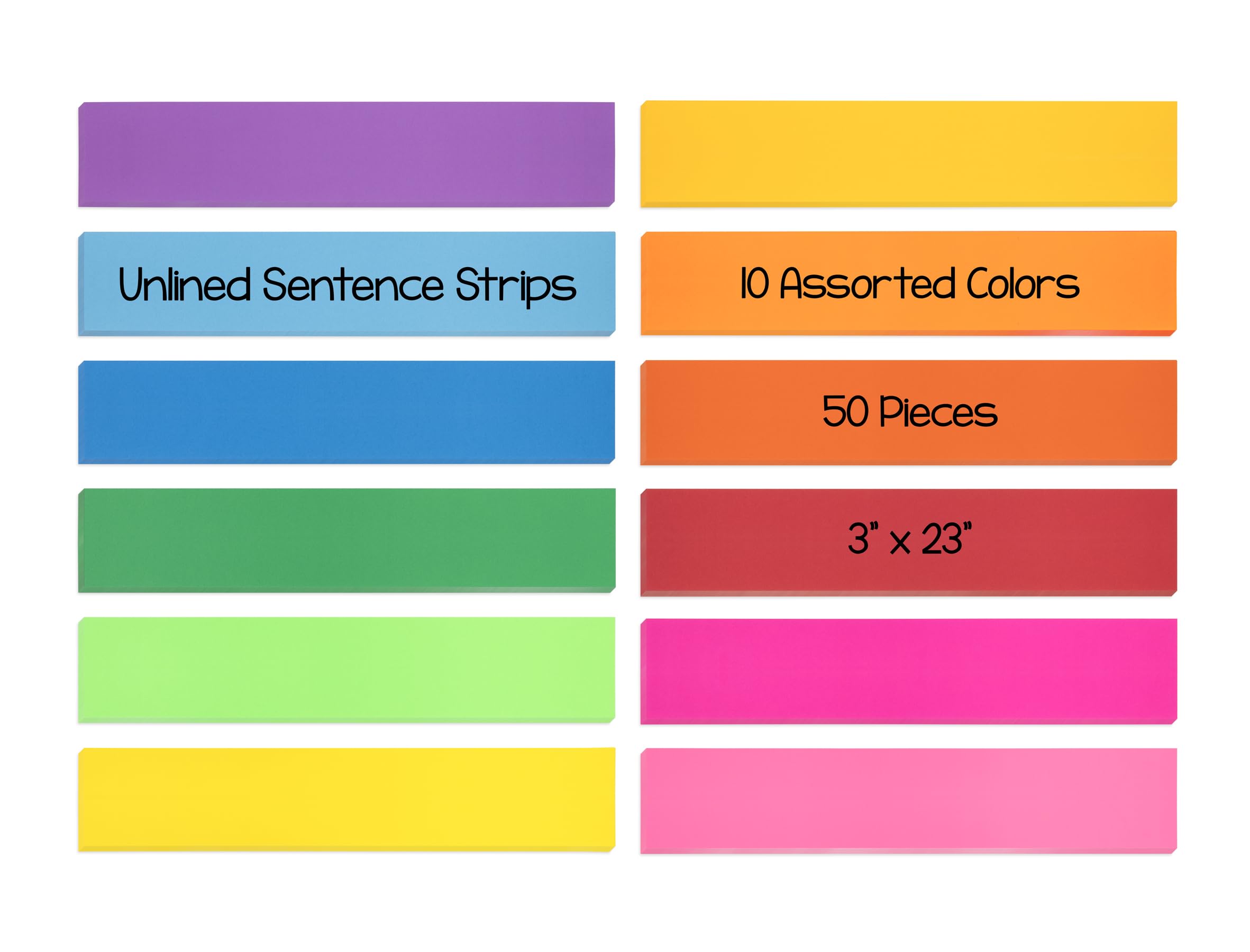 Bright Sentence strips Great for Arts and Crafts and Classroom ...