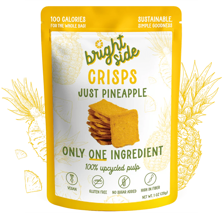 Bright Side Crisps Just Pineapple Vegan Gluten-Free 1 oz - 2 PACK ...