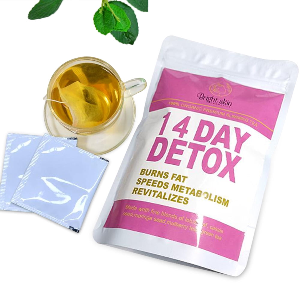 Bright Skin Cosmetics Detox Tea, 14 Day Natural Organic Weight Loss ...
