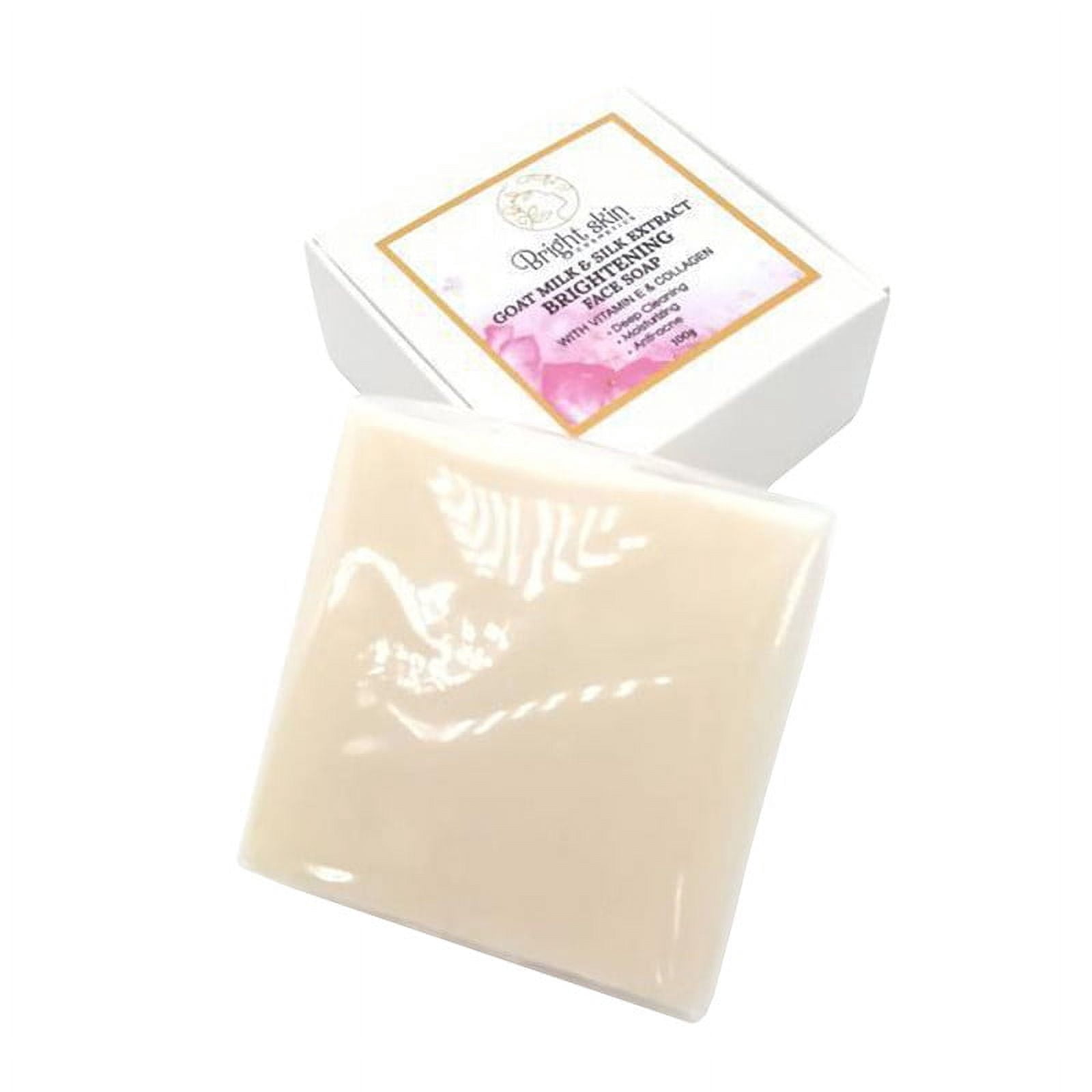 Bright Skin Cosmetics Goat Milk and Silk Extract Brightening Face Soap ...