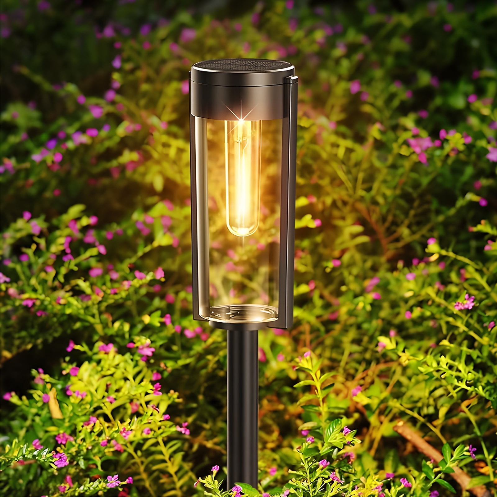 Bright Solar Pathway Lights Outdoor, Solar Powered Garden Lights ...
