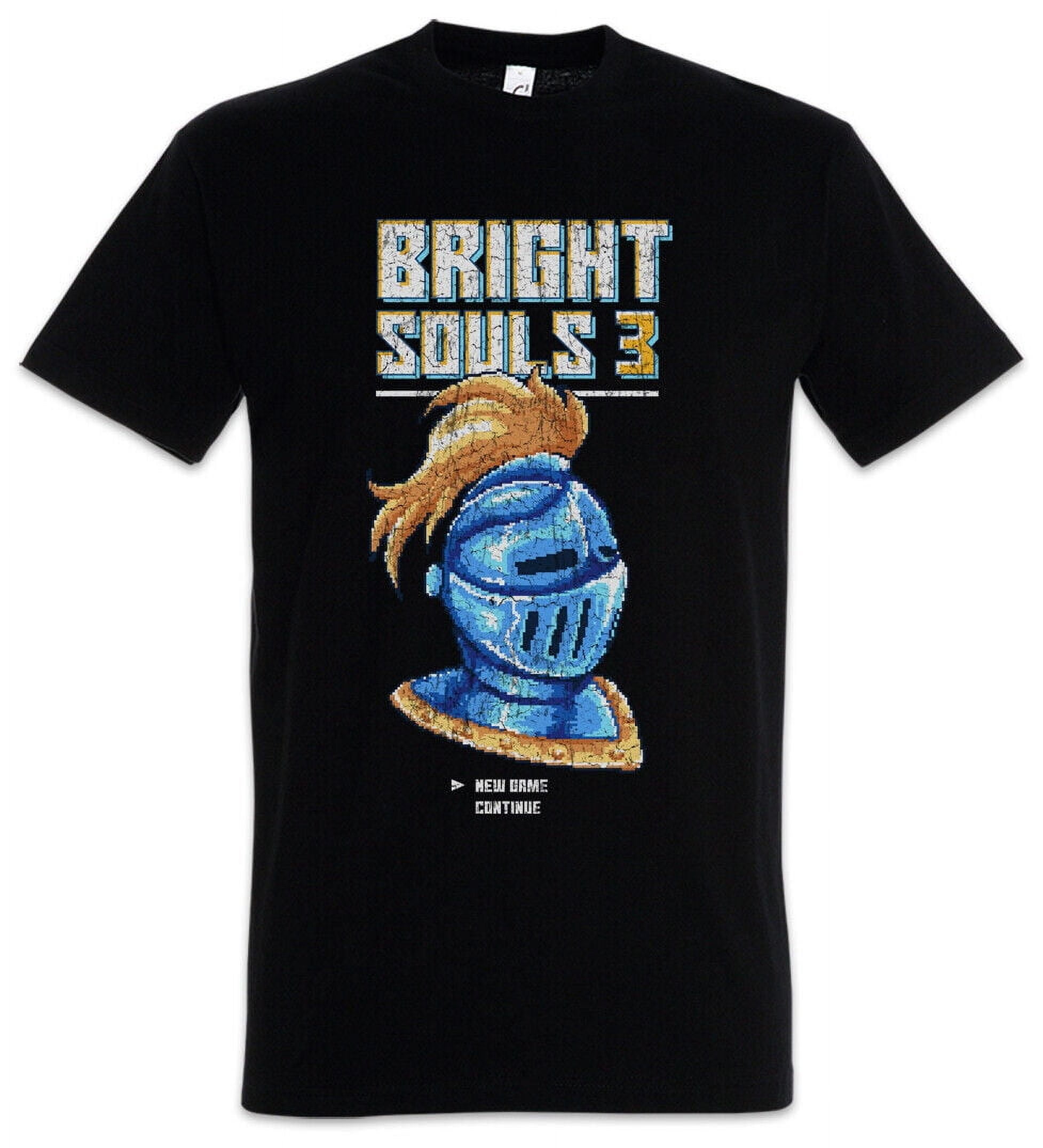 Bright Souls 3 T-Shirt Pixel 8 Bit Geek Nerd Gaming Gamer Games Fun ...