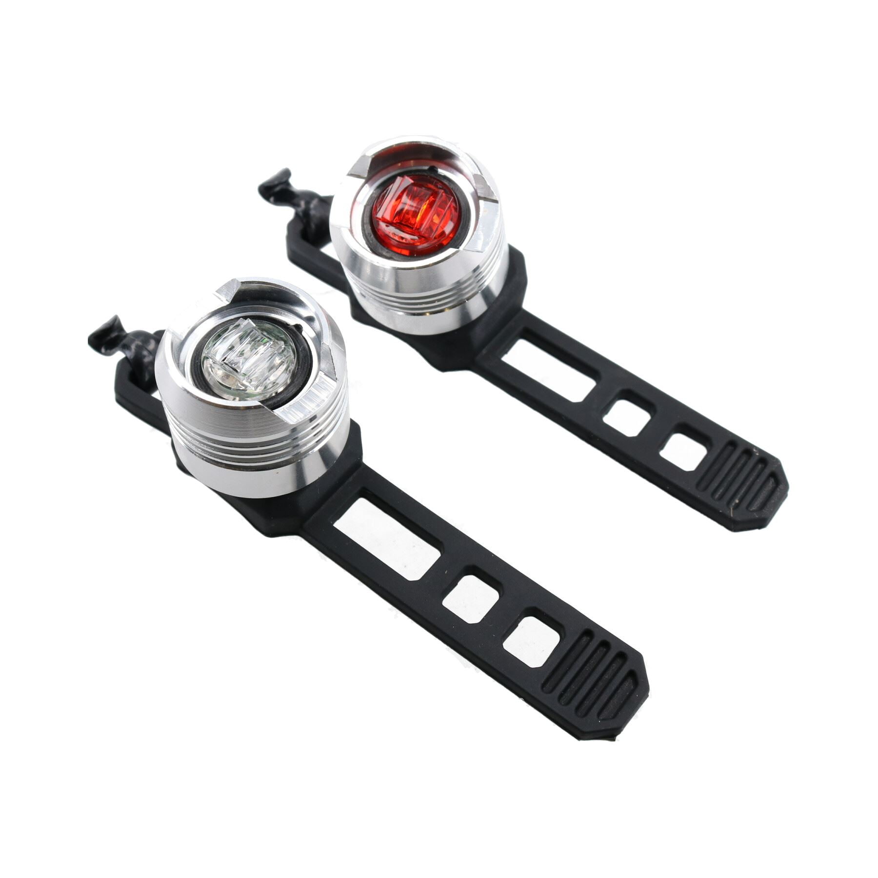 Bright Spot LED Light Bike Cycle Commuter Bright Front & Rear Easy Fit ...