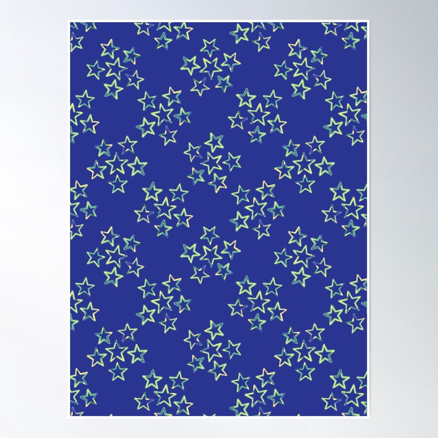 Bright Star Field Texture Poster Wall Art, Modern Wall Decor, 8x12 ...