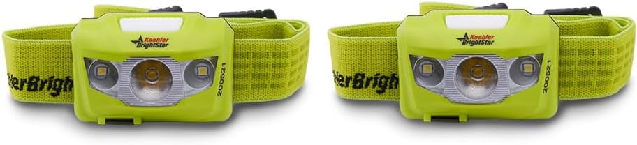 Bright Star LED Headlamp 2-Pack Bundle | Intrinsically Safe, Multiple ...