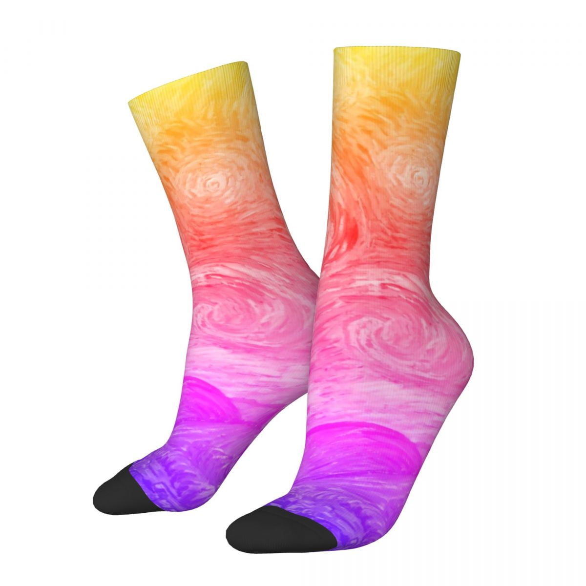 Bright Starry Stockings Women Men Colorful Galaxy Socks Soft Fashion ...