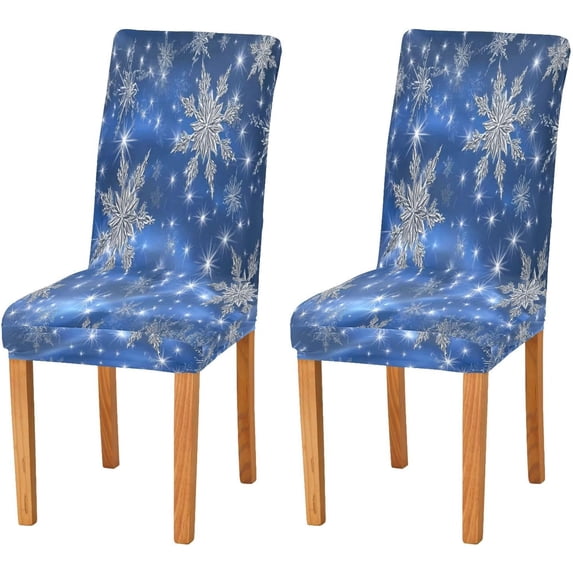 Bright Stars on Beautiful Blue Background Dining Room Chair Covers ...