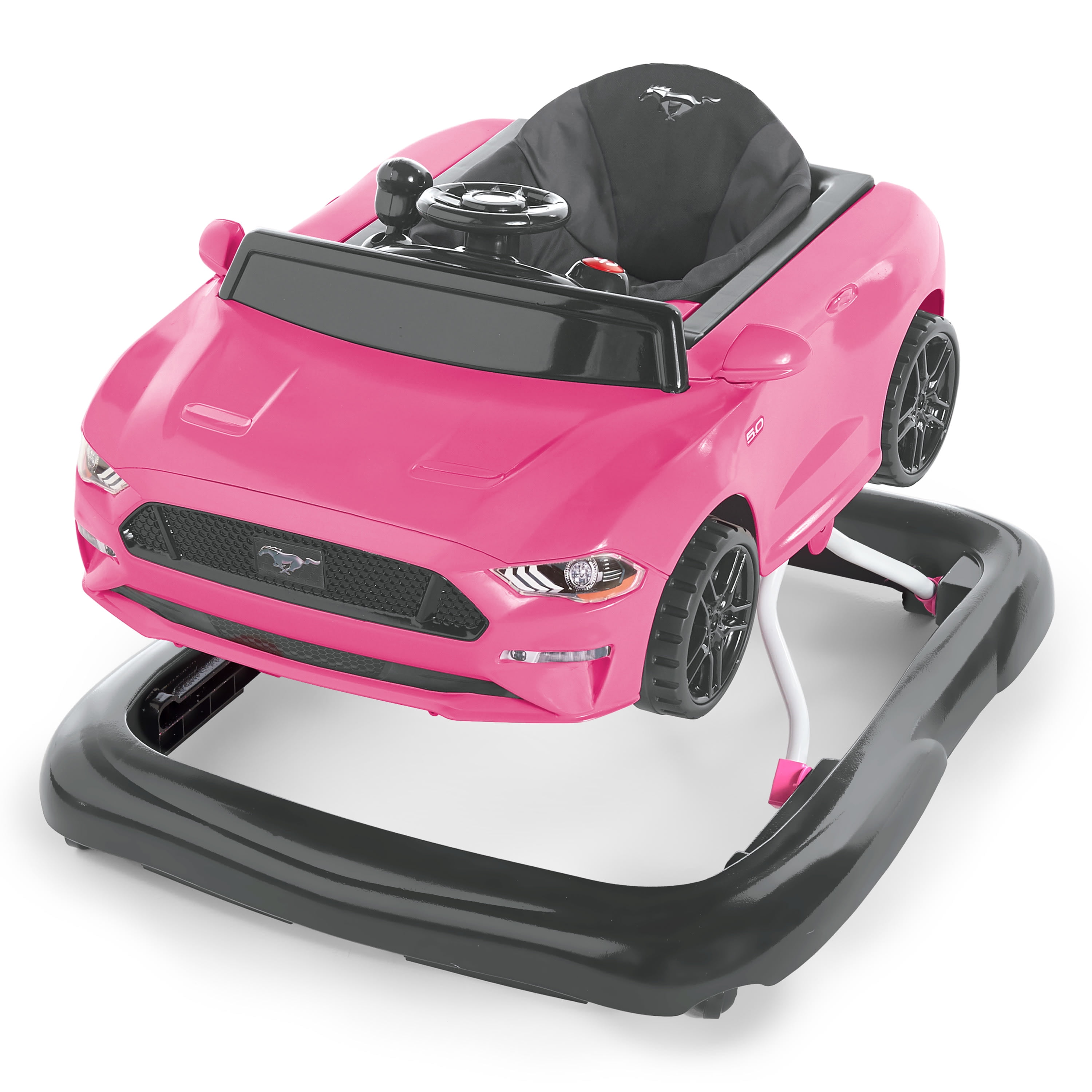 Bright Starts 4-in-1 Adjustable Baby Walker with Removable Steering ...