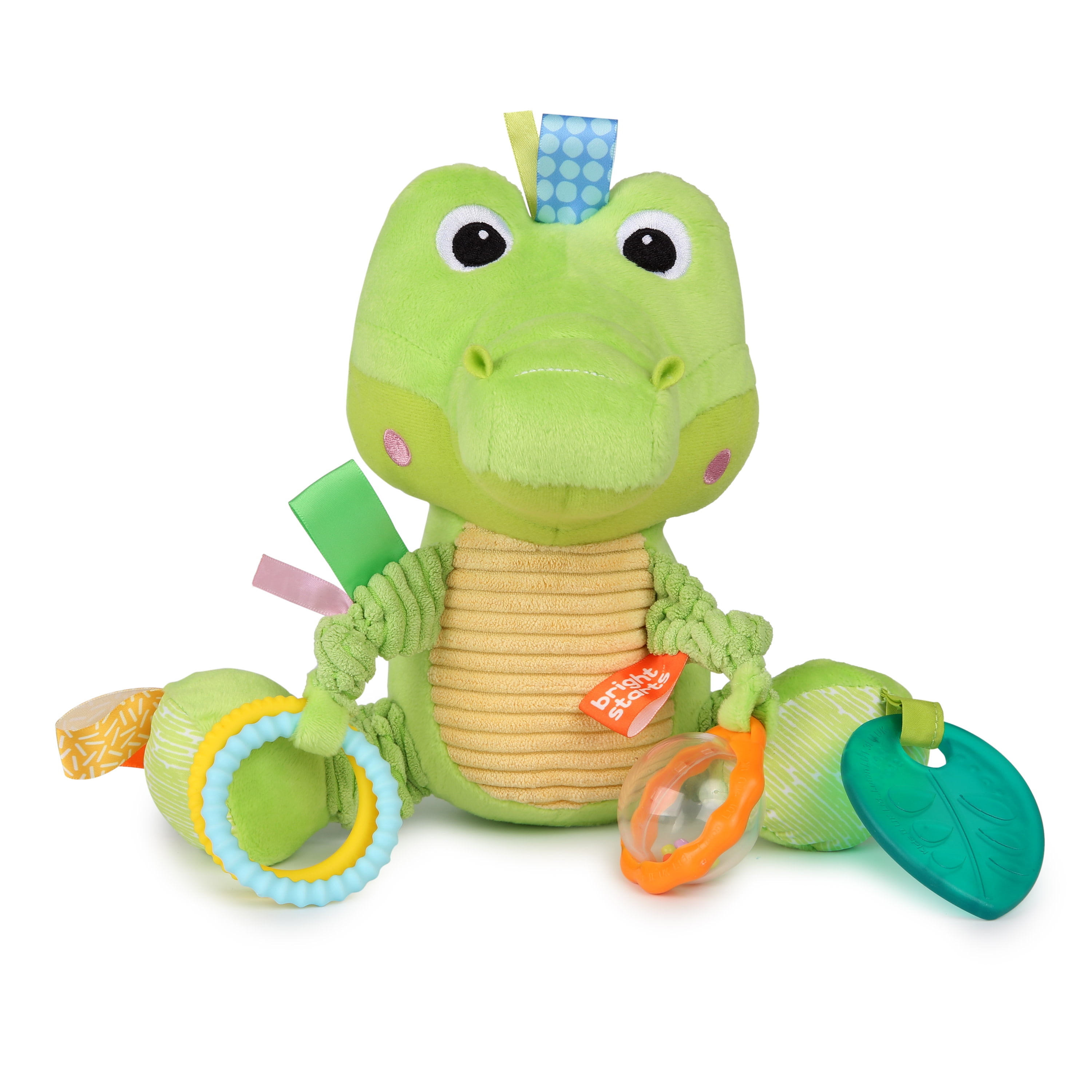 Bright Starts Bunch-O-Fun Plush Activity Toy - Alligator, Ages 3 months ...