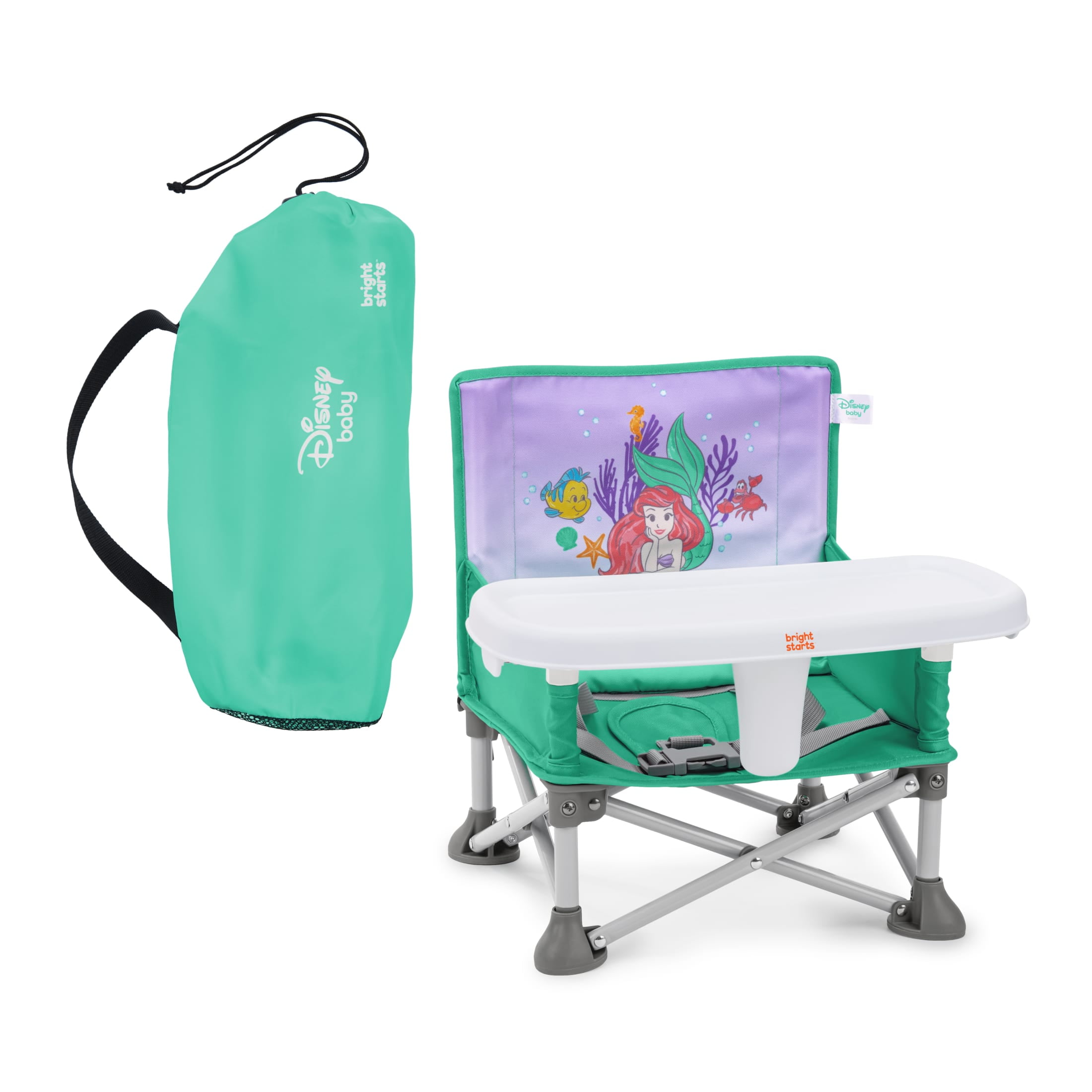 Bright Starts Disney Princess Ariel Pop 'N Sit Portable Booster, Infant ...