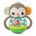 Bright Starts Grab & Giggle Monkey Multi-Sensory Toy for Infants with ...