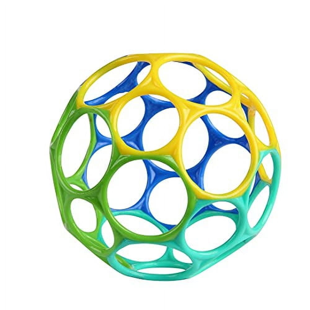 Bright Starts Oball Classic Easy-Grasp Toy - Blue/Green, Ages Newborn ...