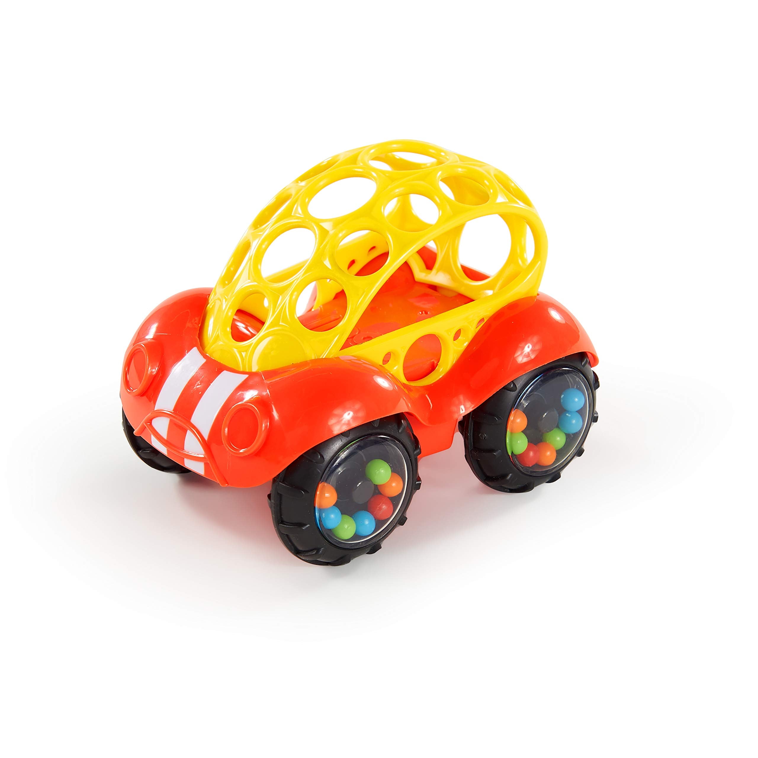 Bright Starts Oball Easy Grasp Rattle & Roll Buggie BPA-Free Push Car ...