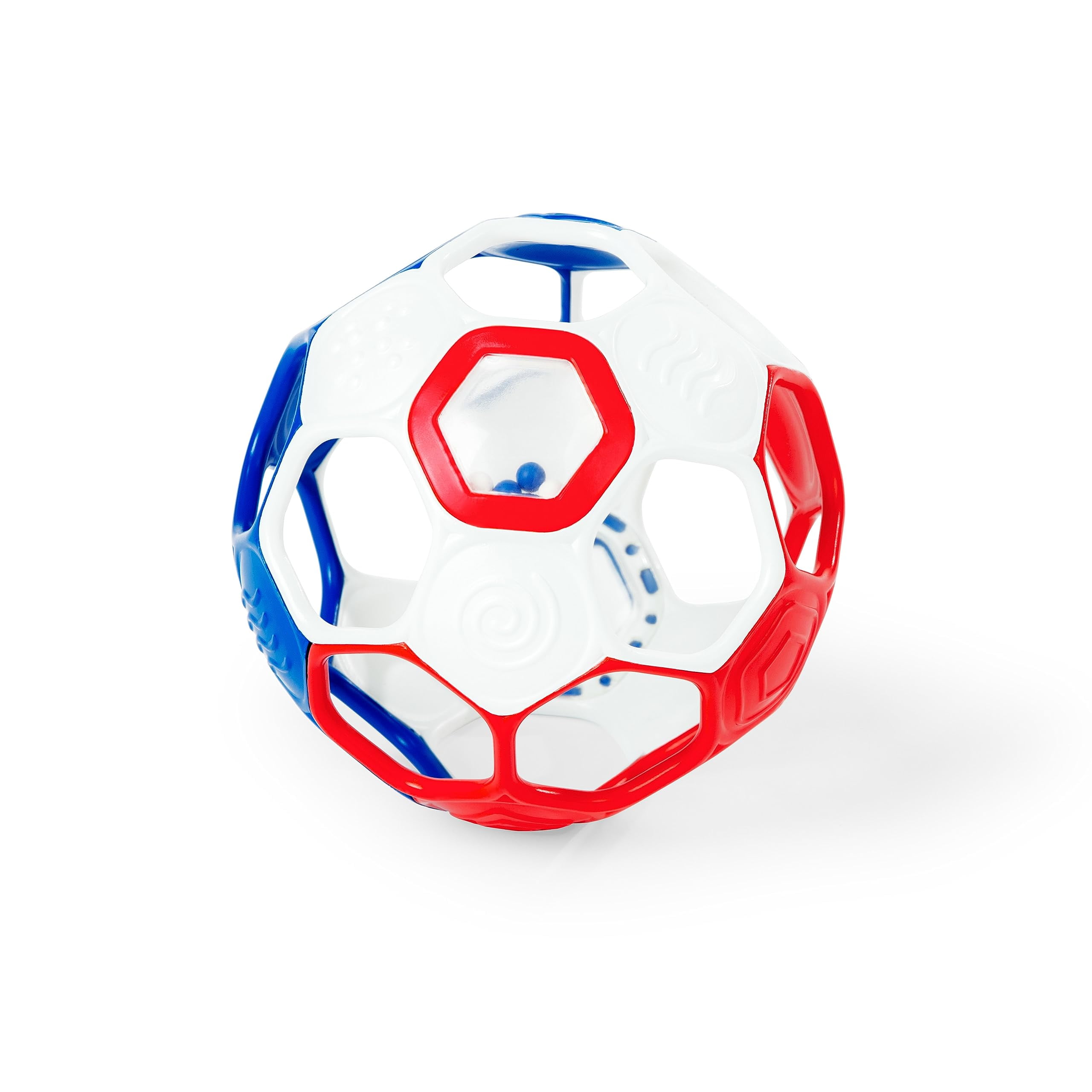 Bright Starts Oball Grippin' Goals Rattle Soccer Ball - Red, White ...