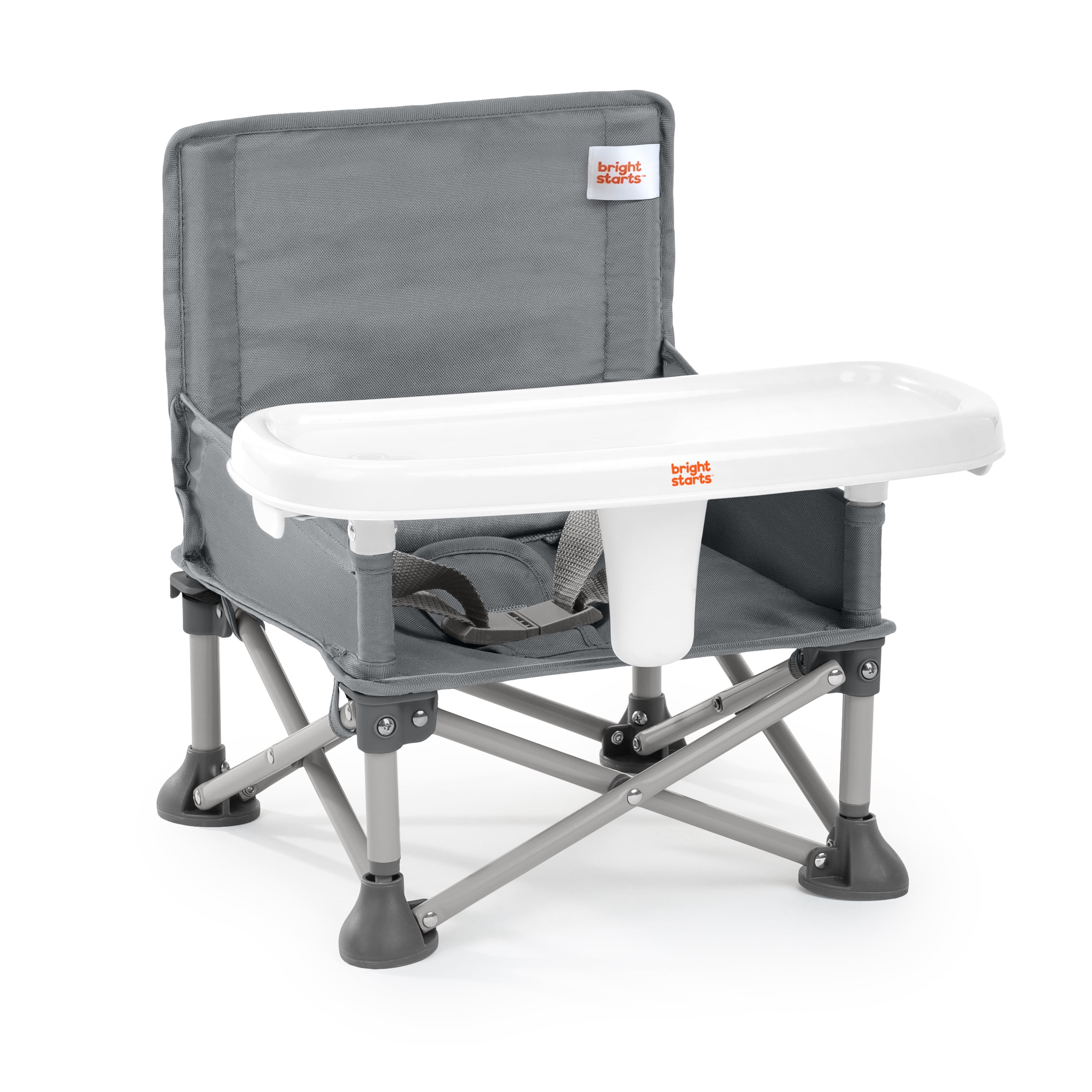 Bright Starts Pop ‘N Sit Portable Booster Seat - Grey - Walmart.com
