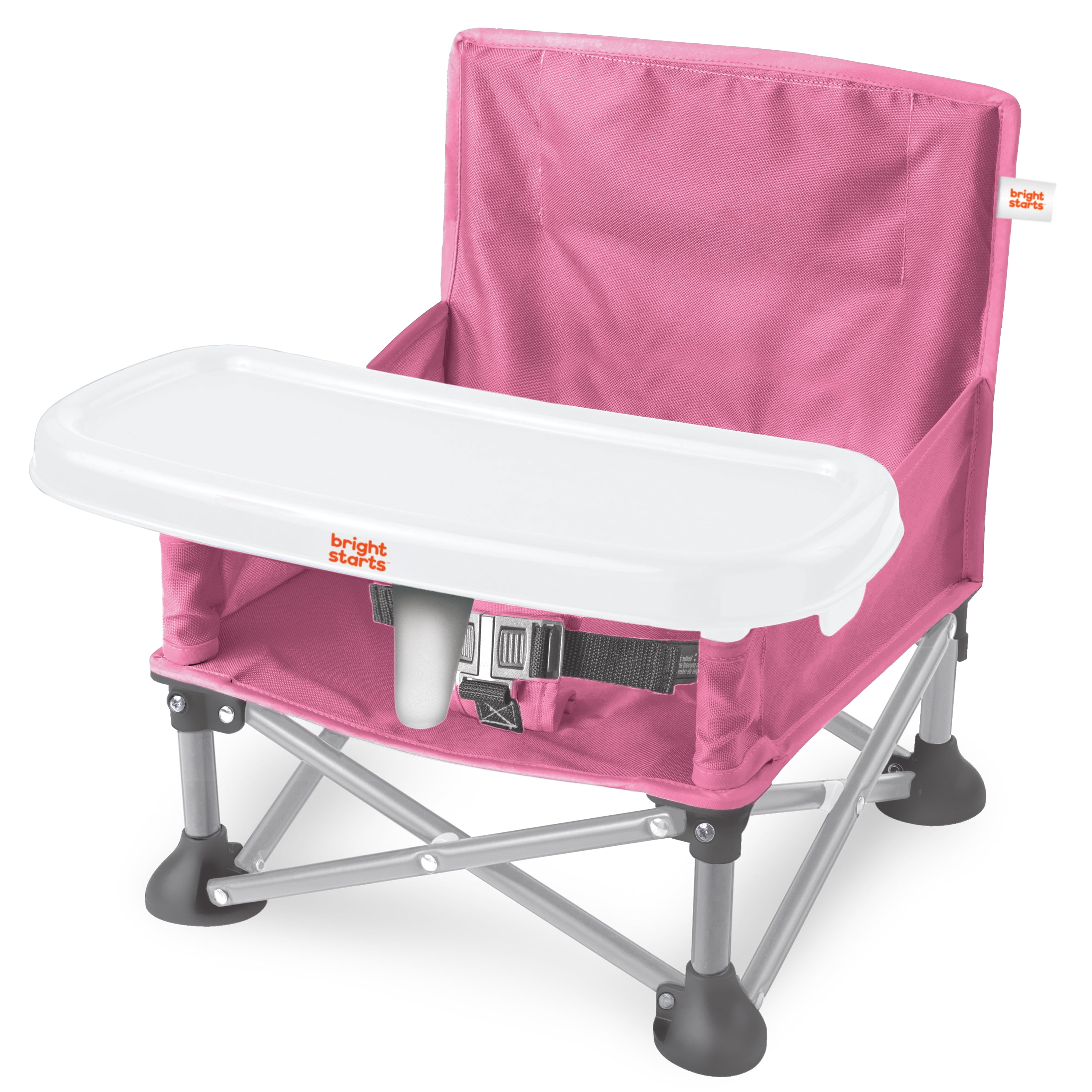 Bright Starts Pop ‘N Sit Portable Booster Seat, Pink, 6+ Months ...
