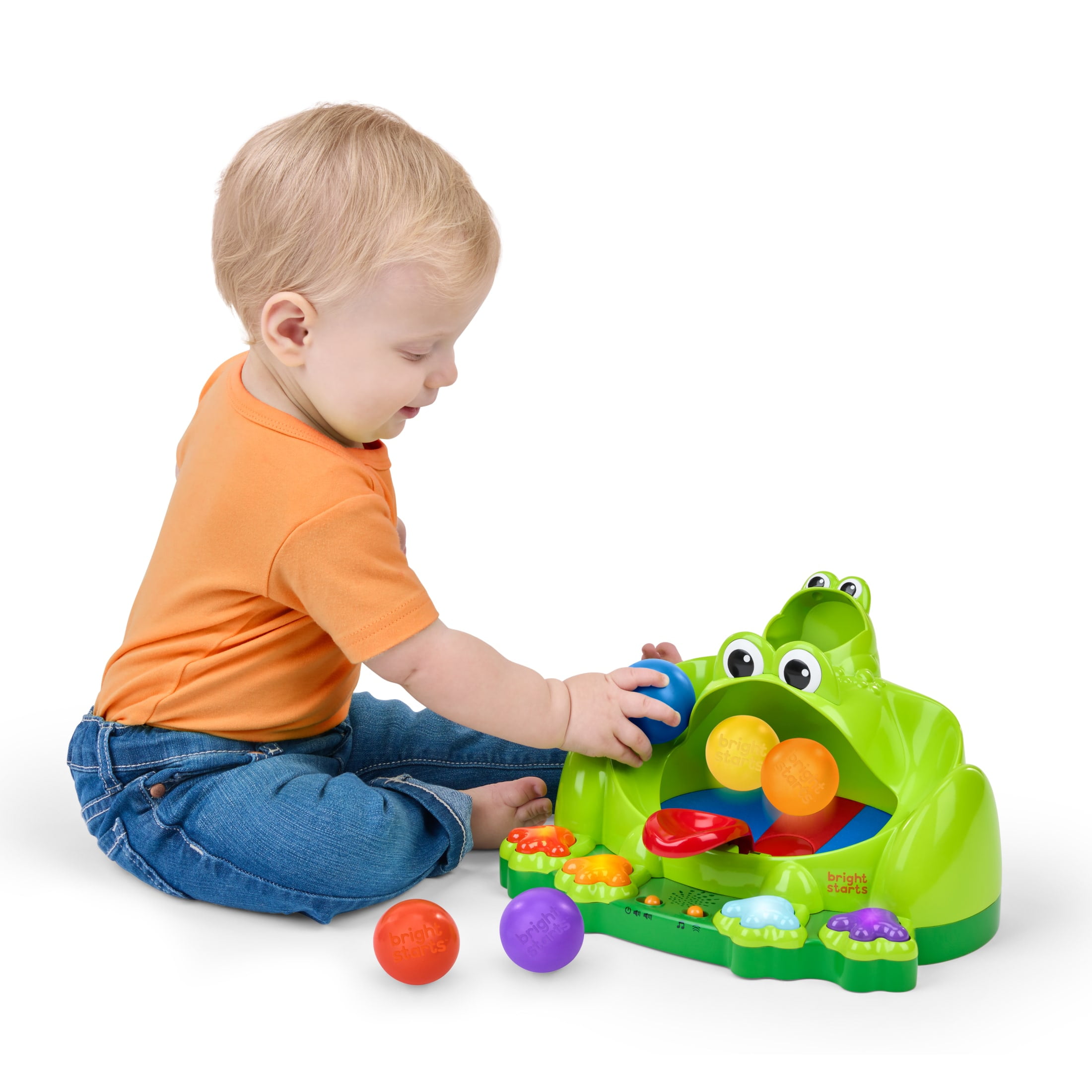 Bright Starts Poppin' Ball Frog Ball Play Toy, Unisex, Infant - Walmart.com