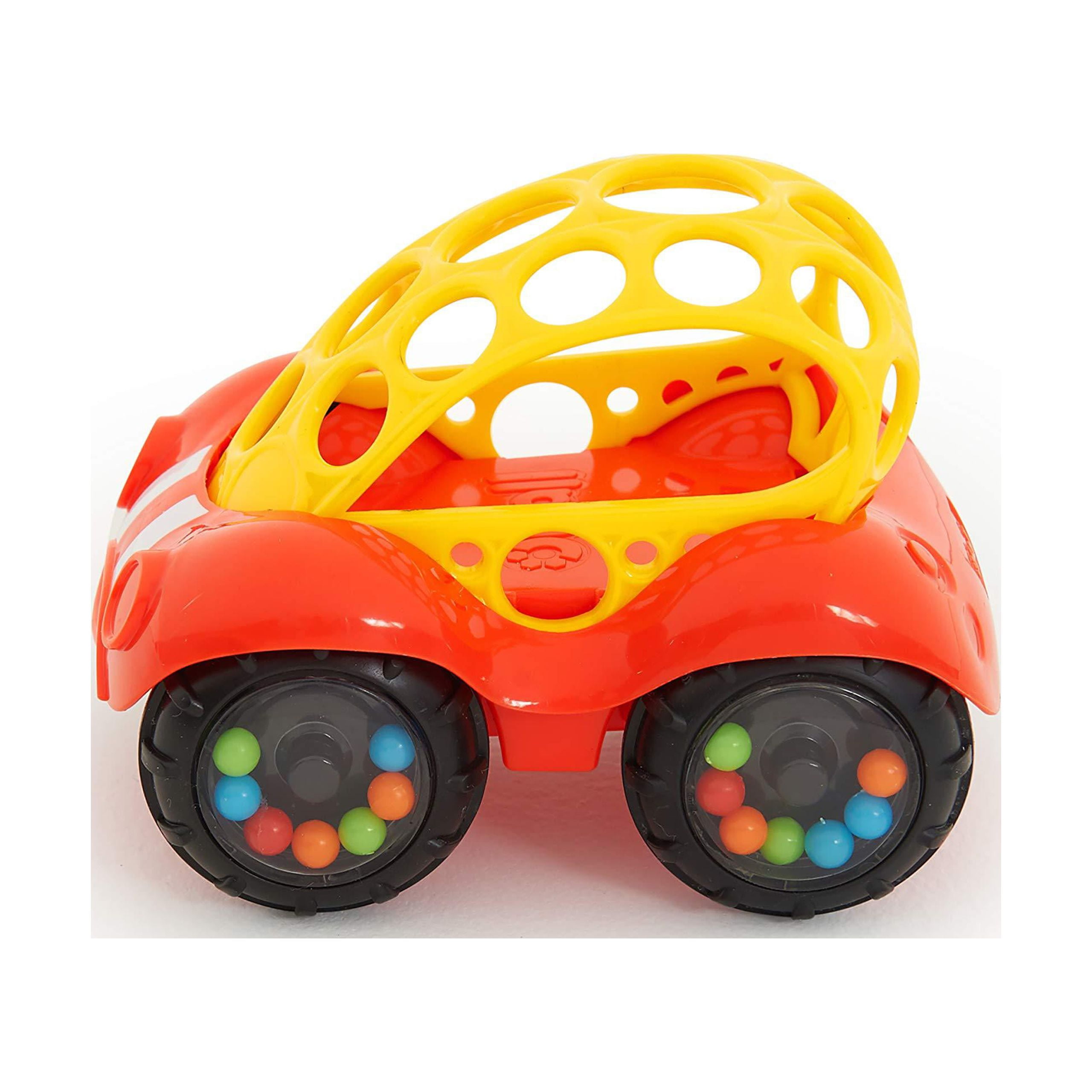 Bright Starts Rattle & Roll Buggie Easy Grasp Push Vehicle Toy, Ages 3 ...
