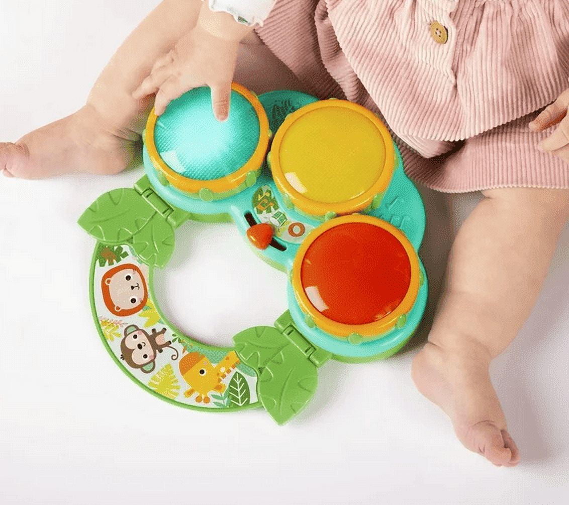 Bright Starts Roll & Glow Monkey Baby Toy with Lights and Melodies ...