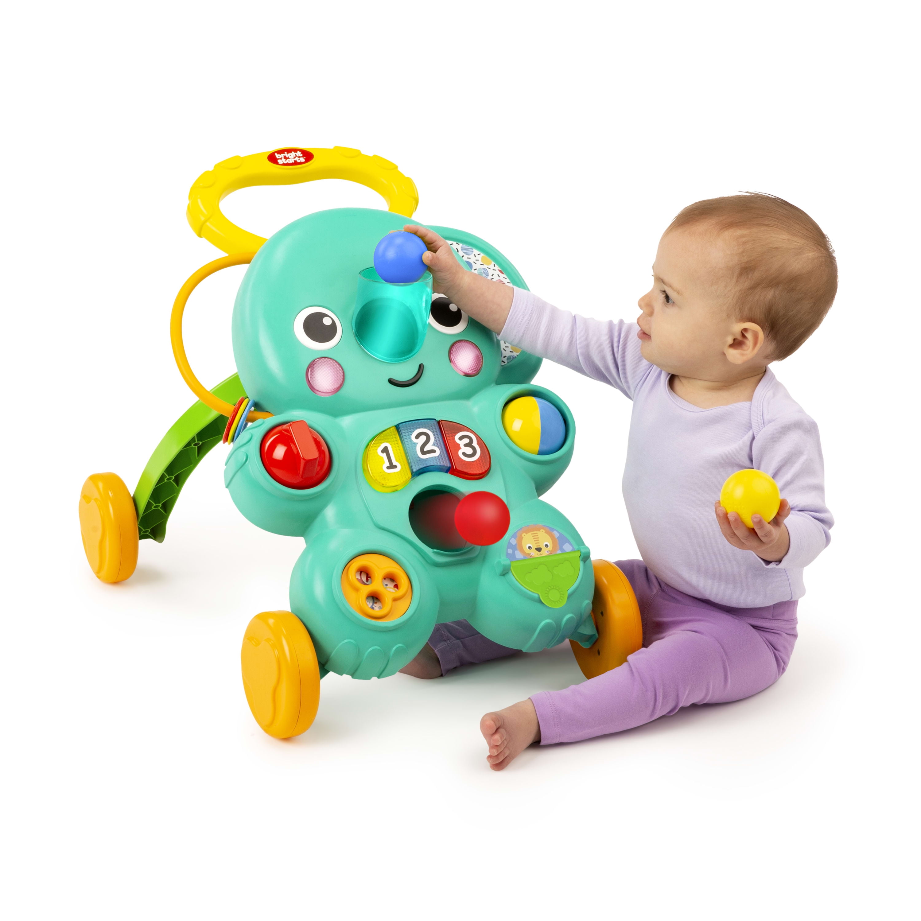 Bright Starts Stroll 'n Roll 2-in-1 Ball Play Walker - Walmart.com
