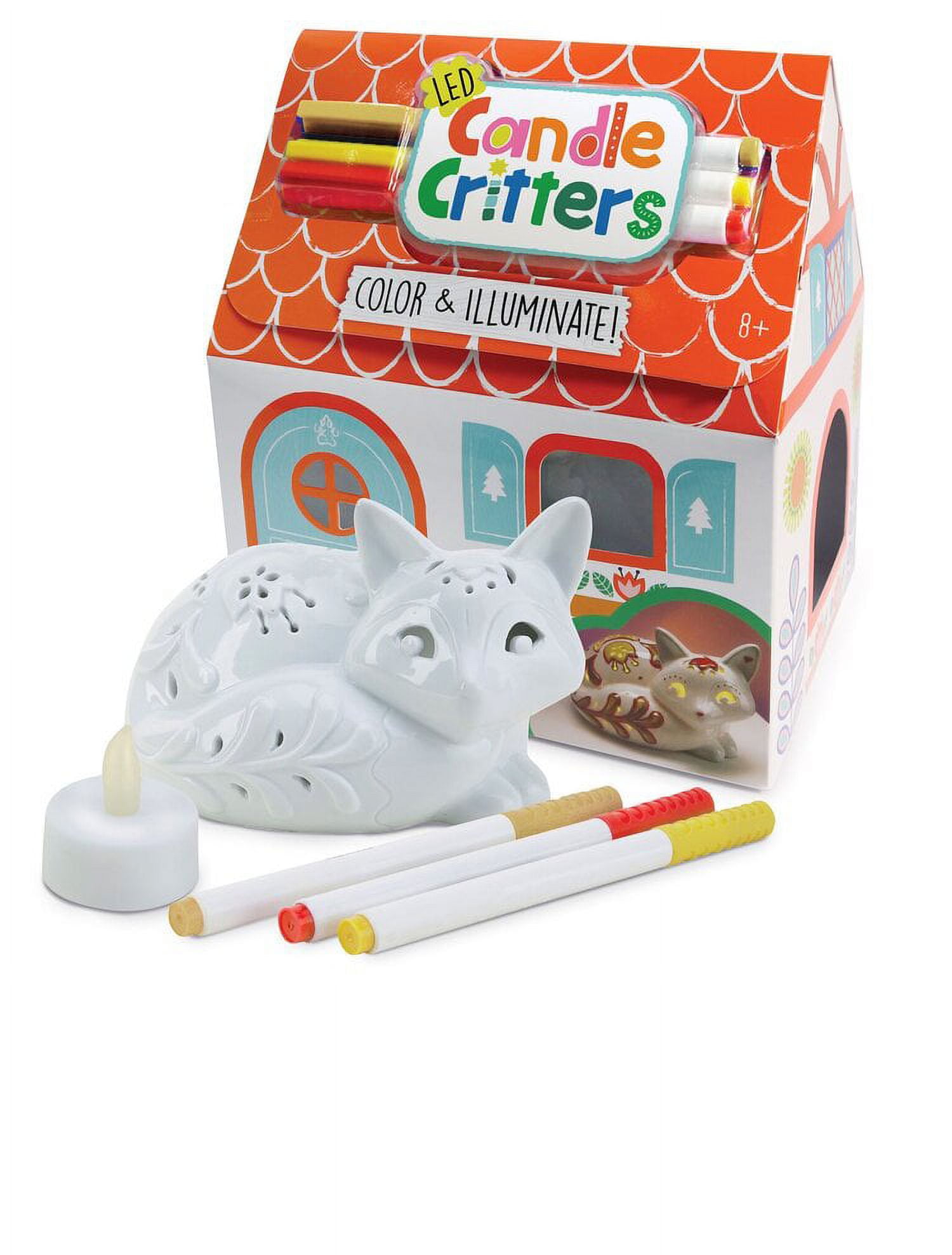 Bright Stripes LED Candle Critters Kit - Fox - Walmart.com