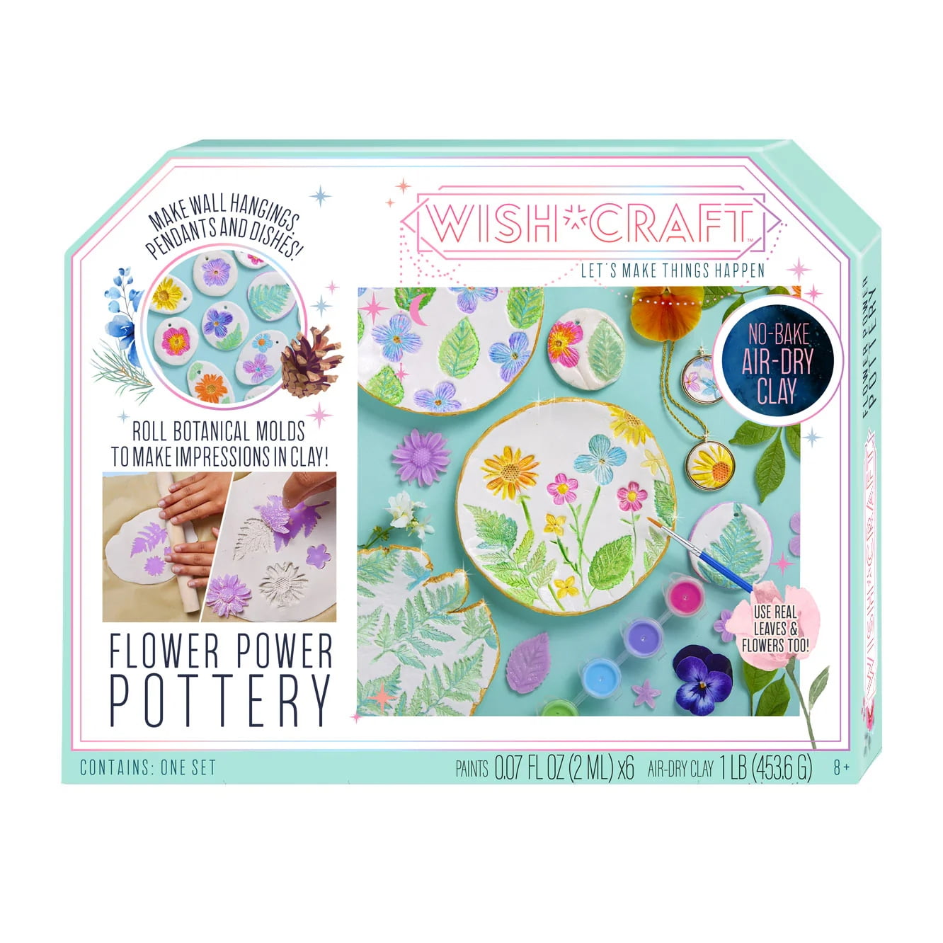 Bright Stripes - Wish*Craft Flower Power Pottery (Air-Dry Clay ...
